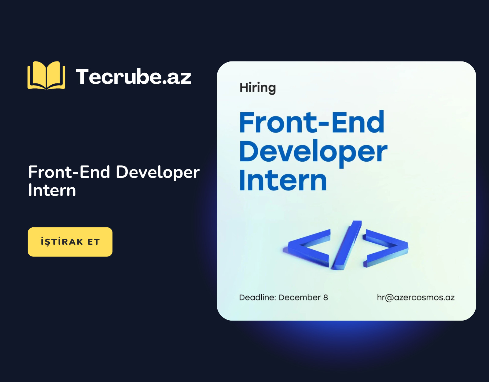 Front-End Developer Intern - Təcrübə.az