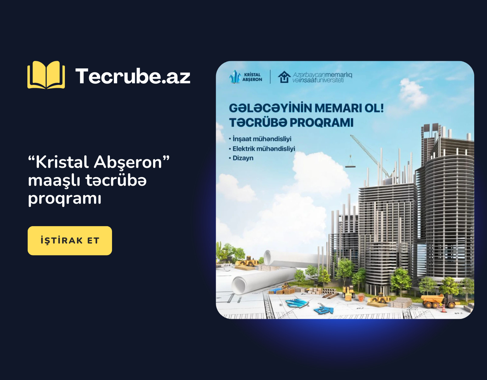 “Kristal Abşeron” maaşlı təcrübə proqramı - Təcrübə.az