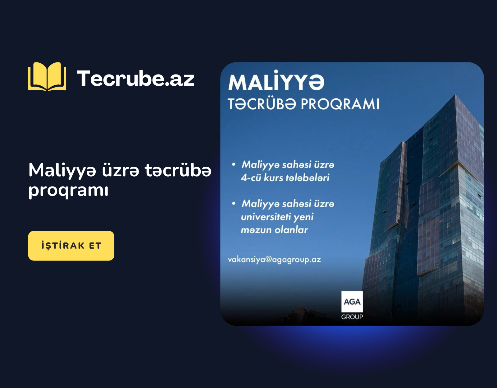 Maliyyə üzrə təcrübə proqramı - Təcrübə.az