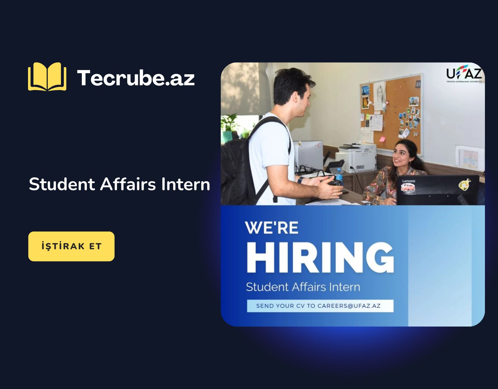Student Affairs Intern - Təcrübə.az